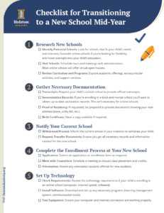 Checklist for Transitioning to a New School Mid-Year | Parent Resource ...